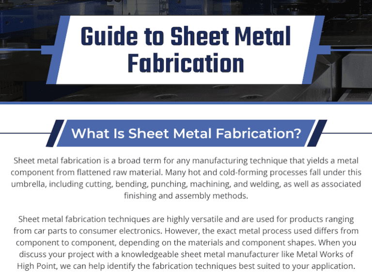 Guide to Sheet Metal Fabrication - Custom Metal Components & Assemblies ...